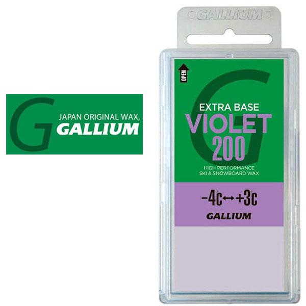 GALLIUM(ガリウム) EXTRA BASE WAX VIOLET SW2079 200gシーズン前のベースワックスやHYBRID HF・滑走シリーズのベースワックスとして使用。全雪質対応