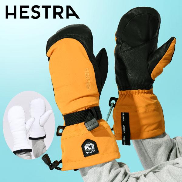 HESTRA ヘストラよくストレッチするソフトシェルをメインに、手のひらと親指、手先はゴートアーミーレザー。HESTRA製品中では最高レベルの保温性を発揮し、Expedition Mittよりは使い勝手のあるミトンです。掌部：アーミーゴート...