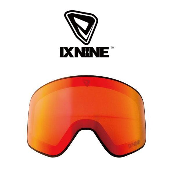 IX NINE(アイエックスナイン) IX3 PRO アイエックススリープロ スノー ゴーグルIX3 PRO LENS Black Flame Red MetalizedIX3 PROの交換レンズ。可視透過率: 21%-30%