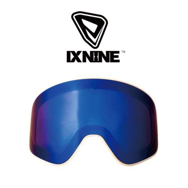 IX NINE(アイエックスナイン) IX3 PRO アイエックススリープロ スノー ゴーグルIX3 PRO LENS White Flame Blue MetalizedIX3 PROの交換レンズ。可視透過率: 23%-32%