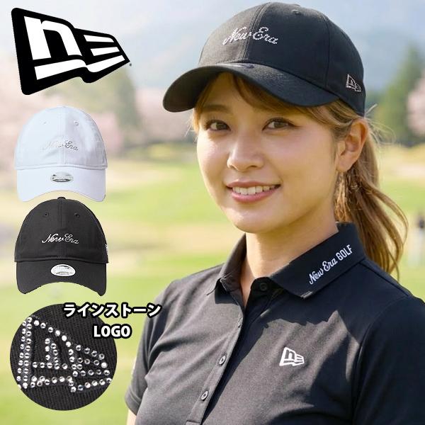 NEW ERA ニューエラ 9twenty long visor SCRIPT RHINESTONEキャップ CAP 帽子 レディース 女性ラインストーンをあしらい、ゴルフシーンに華やぎを添えるエレガントなコレクション。［9TWENTY］モ...
