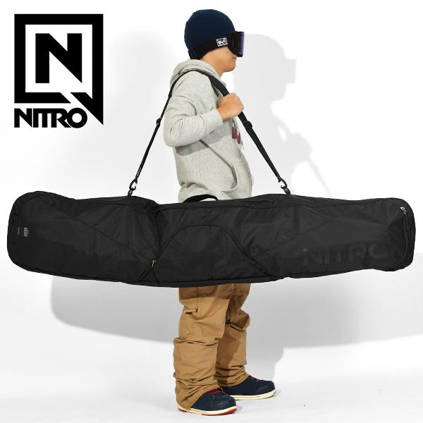 NITRO(ナイトロ）バインディング付きのボードが収まるサイズ重量のかかるエリアをパッドで補強人間工学に基づいたショルダーパッドサイズ 165×32×5cm 35L