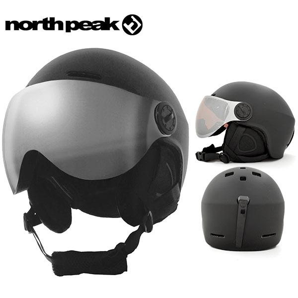 north peak(ノースピーク) バイザーヘルメット NP-2513ゴーグルとヘルメットが一体化したモデル。通気性が高くゴーグルが曇りにくい。メガネをかけたままでも装着でき、広い視野が確保できます。・ベンチレーション付・着脱式イヤーパッ...