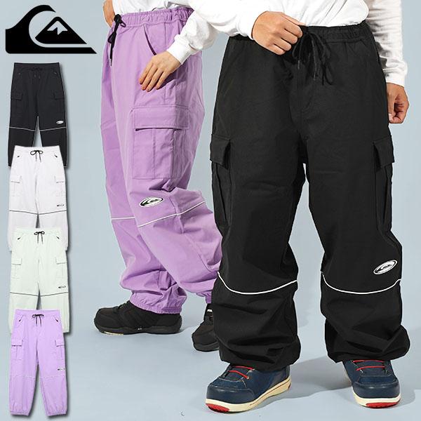 QUIKSILVER（クイックシルバー）ワイドカーゴパンツは、ポケットのロゴがアクセント。ウエストは、ドローコードでサイズ調整可能なゴム仕様で、フィットも着用感もリラックス。ポケット部分にベンチレーション機能が付き、ウェア内部の温度調節も可...