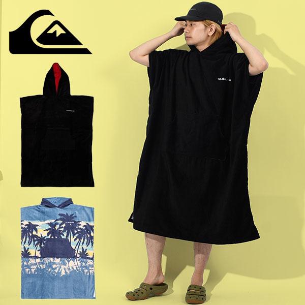 QUIKSILVER（クイックシルバー） HOODY TOWEL QTW251301ボディ全体を覆うビッグサイズのポンチョ型フーディタオル。内側のパイル地はふんわりとした質感で吸水性が高く、濡れた素肌にも気軽に羽織れます。フロントポケットが...