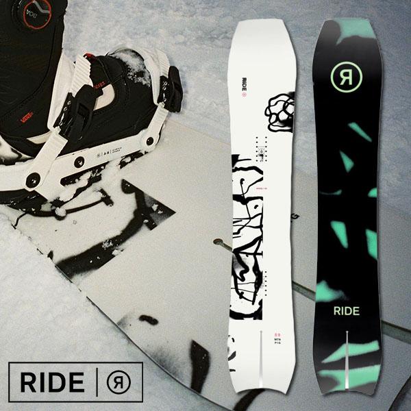 RIDE（ライド） 紳士 SNOWBOARD 板ボードのフレックスをより生かせるスプリットテールによりダイナミックなターンを実現します。半月型のテール形状がパウダーライディングに適し、ワイルドに素早く山を駆け抜けられます。有効エッジが長く、...