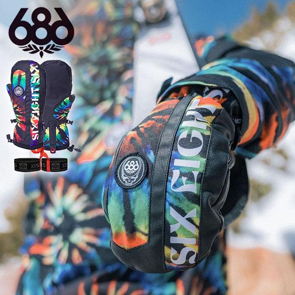 686 SIX EIGHT SIX(シックスエイトシックス) TEAM MERINO MITTハイスペックスノーミトン。高い防水性と透湿性をもち、グローブのままスマホも触れるグローブ。落下防止のリッシュコードも付きとても便利。【機能】・De...