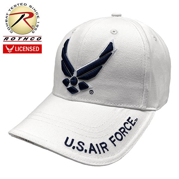 【発売日：2022年04月15日】USミリタリーブランドの老舗ROTHCO社のロープロファイルキャップ。US AIR FORCEのライセンス商品です。肌触りの良いツイル生地(チノ生地)のボディで、6つ割り型のキャップです。フロントに立体感の...
