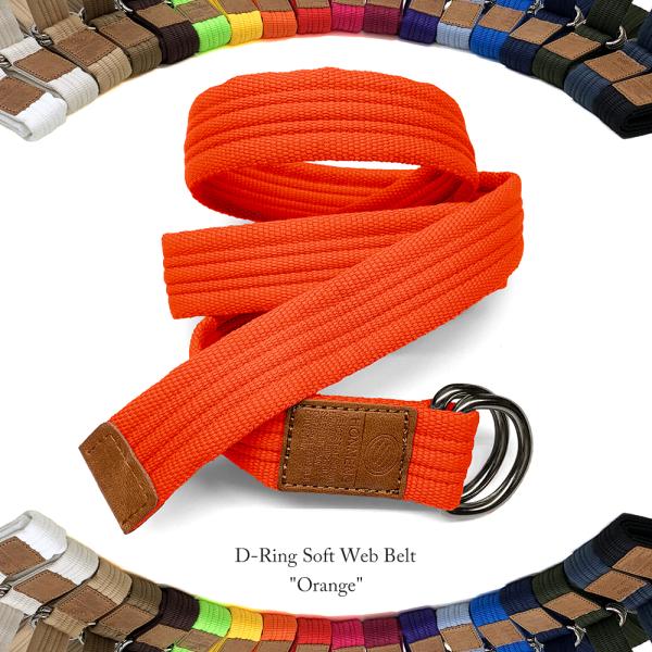 ■商品詳細　ワンサイズのダブルリングベルト。　表地はキャンバス生地で、ベルトの芯の部分に化繊系の生地が使われます。　ベルトの中心部分に４本のステッチが縫込まれ、中心部分(約1.5cm)はやや硬めで両端は少し柔らかくフカフカしてます。　リング...