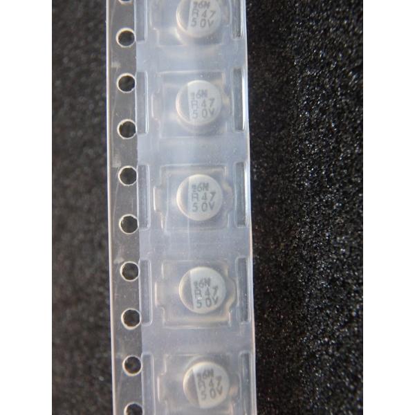 日本ケミコン アルミ電解コンデンサ EMV500ADAR47MD55G 10個ROHS 50V 0.47μF 4×5.5