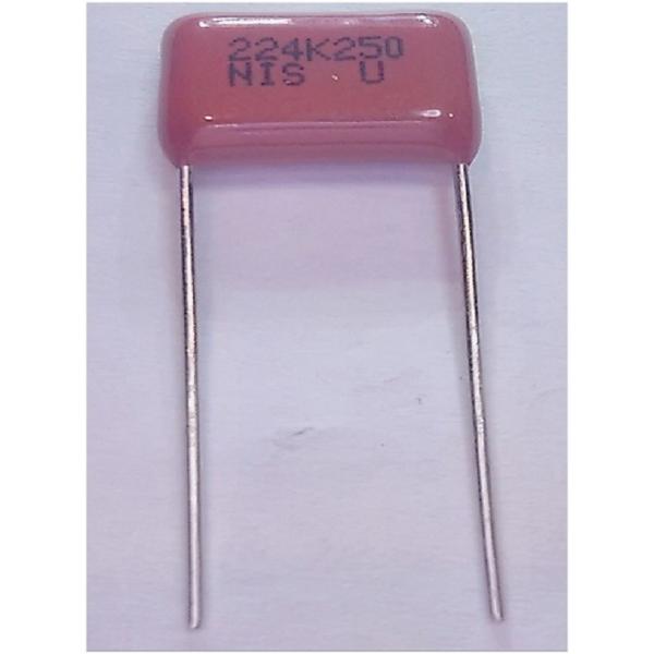 ニッセイ電機メタライズドポリエステルフィルムコンデンサMMC250K224　10個入定格電圧:250VDC静電容量:0.22μF許容差:K