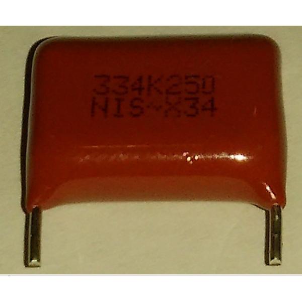 ニッセイ電機メタライズドポリエステルフィルムコンデンサMMLC250K334　1個250VAC0.33μF