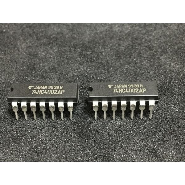 東芝 CMOSロジックIC Dual 4-Input NOR Gate TC74HC4002AP10個DIP142回路電源電圧2-6V出力電流　4mA遅延時間　10ns