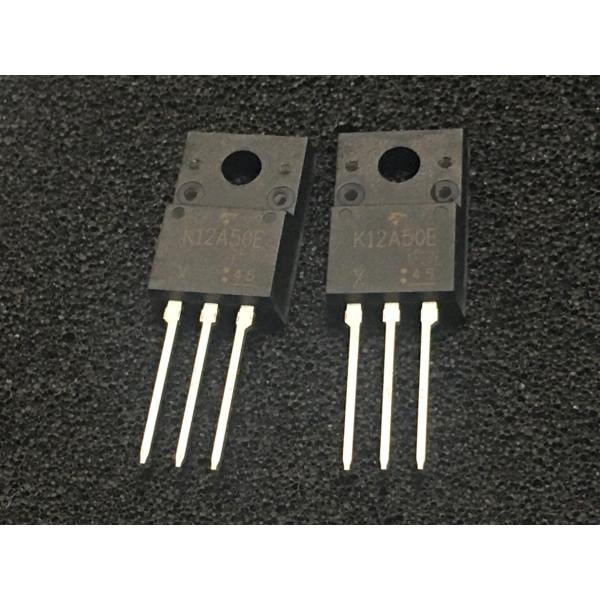 東芝パワーMOSFETTK12A50E 1個ROHSTO-220SISπMOSVIIIドレイン・ソース間電圧:500Vドレイン電流:12A許容損失:45W入力容量:1300pFオン抵抗:0.52Ω