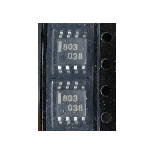 ルネサスJ-FET入力演算増幅回路UPC803G2　1個入８ピン・プラスチックSOP（5.72 mm（225））入力オフセット電圧 ±5 mV（TYP.）入力バイアス電流 30 pA（TYP.）スルーレート 13 V/μs（TYP.）ゼロク...