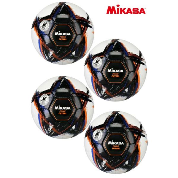 フットサル4号 OrgestA (オルゲスタ) 検定球4球SET品番：FS451E-4SETBKMIKASA ミカサフットサル４号検定球(手縫い) フットサル トレーニング