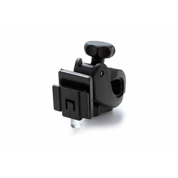 <b>ユピテル(YUPITERU)のYERA・MOGGY・ポータブルナビ用の自転車及びバイク用のダブルロック取付キットですねじとレバーの二段階の固定と接地面のゴムで、段差でナビが振られても角度のズレが起きづらいスタンドです※ベル...