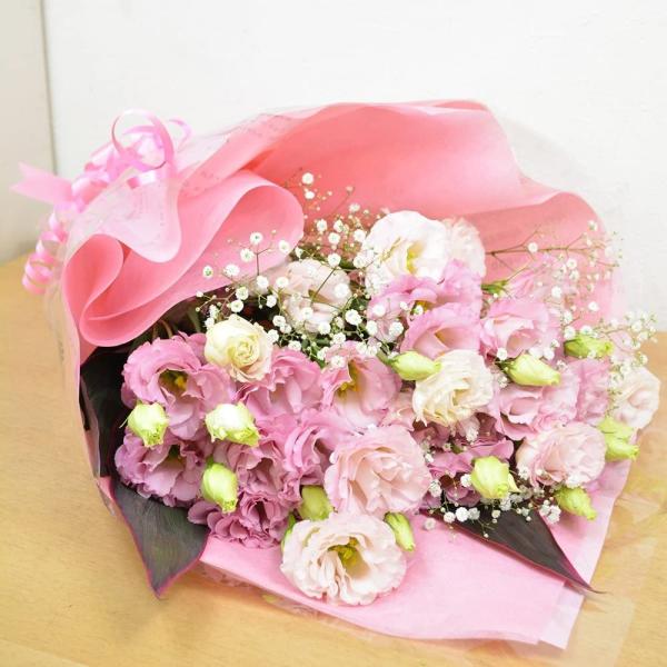 ・商品詳細：ピンクのトルコキキョウ&amp;かすみ草を使用した花束です。・商品サイズ：高さ約70cm×横40cm・商品について：現在表示されております画像はイメージ画像となります。お花の入荷状況により大きさ、長さが異なる場合がございます。商...