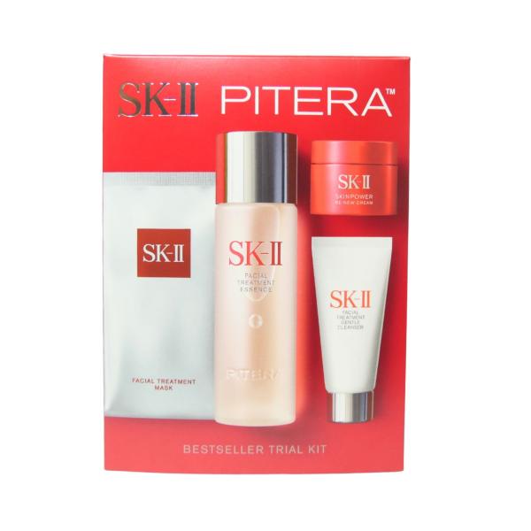 商品名：SK-II　SK2ベストセラートライアルキットスキンケア キットベストセラーアイテムをくまなくお試しいただける４点セット！【内容】■フェイシャルトリートメントエッセンス 75ml■フェイシャルトリートメントクレンザー 20g■スキン...