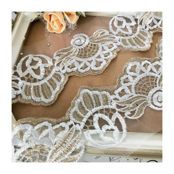 ラインストーン付き花模様の刺繍入りチュールレースになります。ワンピース、新体操、社交ダンス、バトントワリング、レオタード、ベリーダンス、フィギュアスケート、バレエ衣装、ドレス、服飾、ステージ衣装、舞台衣装、ハンドメイド材料などにお使いいただ...