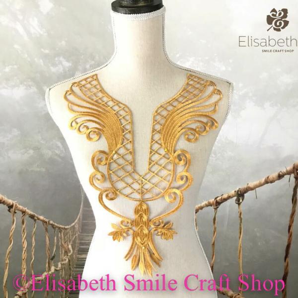 モチーフ ゴールド ワッペン アイロン用 貼り付け 衣装モチーフ アップリケ アイロン接着 ハンドメイド パーツ 衣装 レオタード バレエ衣装 舞台衣装 ステージ衣装 ダンス衣装