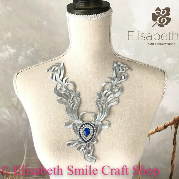 シルバー レオタード バトン モチーフ ラインストーン ワッペン アイロン用 貼り付け アップリケ ハンドメイド パーツ 衣装 レオタードモチーフ 新体操 バレエ衣装 舞台衣装 ステージ衣装 ダンス衣装 社交ダンス フィギア衣装