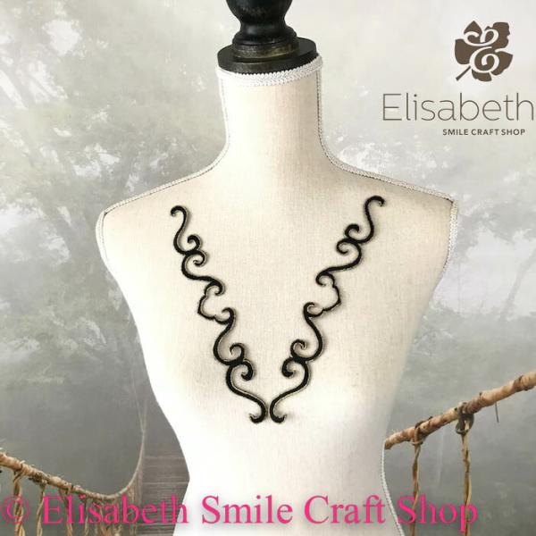 モチーフ ワッペン アイロン用 貼り付け アップリケ ハンドメイド パーツ 衣装 レオタード バレエ衣装 舞台衣装 ステージ衣装 ダンス衣装 ブラック