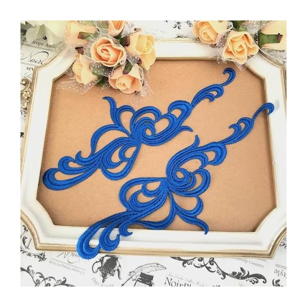 アブストラクトの刺繍モチーフセットになります。新体操、社交ダンス、バトントワリング、レオタード、ベリーダンス、フィギュアスケート、バレエ、ドレスなどに縫い付けるだけでワンポイントアクセントとして個性的な仕上がりになります。サイズ：H24cm...