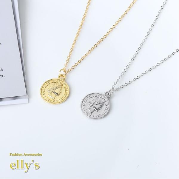 【商品説明】幸運や金運を身に付けた者にもたらしてくれるという意味が込められた、エリザベス女王モチーフのネックレス。コインネックレスは男女問わず人気のアクセサリーです。シンプルなデザインなので、季節を問わず大人コーデのワンポイントにぴったりで...