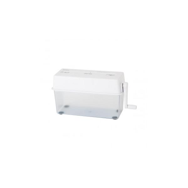 A4用紙もはがきもクロスカットでバラバラにできます。