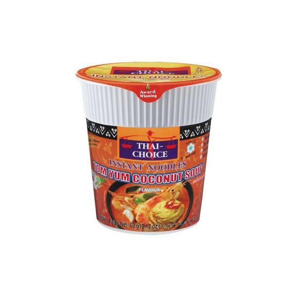 トムヤムスープをベースにまろやかなココナッツミルクの風味が楽しめるタイ風ヌードルです。