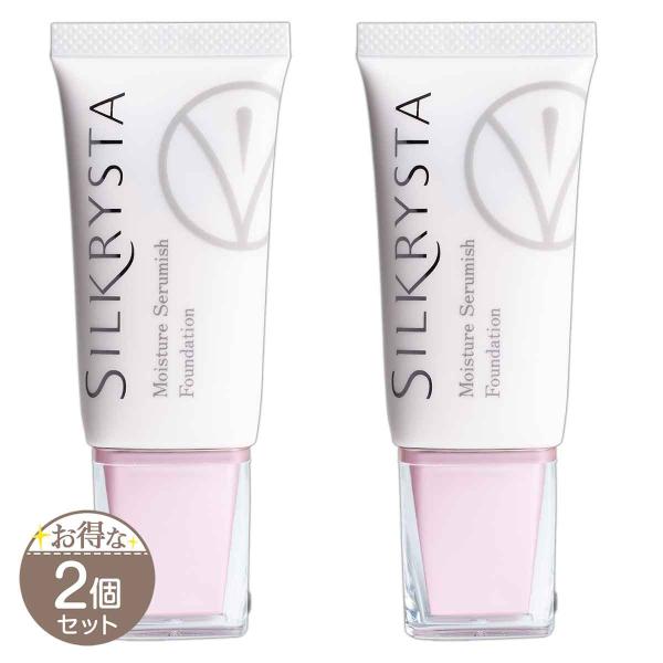 2個セット シルクリスタ SILKRYSTA モイスチャーセラミック 25g 1か月分 ヴィワンワークス オールインワン 毛穴 シルクリスタファンデS04-03 SLKRFO-02P