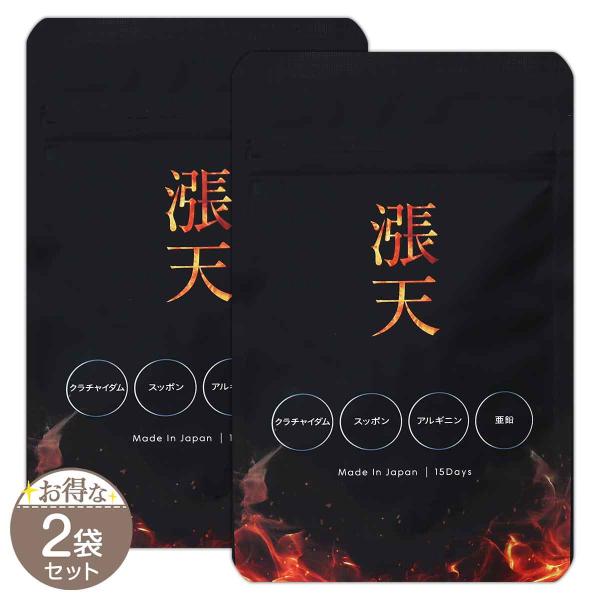 2袋セット 漲天 13.23g 294mg × 45粒 Kaya サプリメント サプリ 男性 メンズ 活力サプリ エネルギー補給 トンカットアリ配合 栄養機能食品 漲天S03-02 TYOTEN-02P