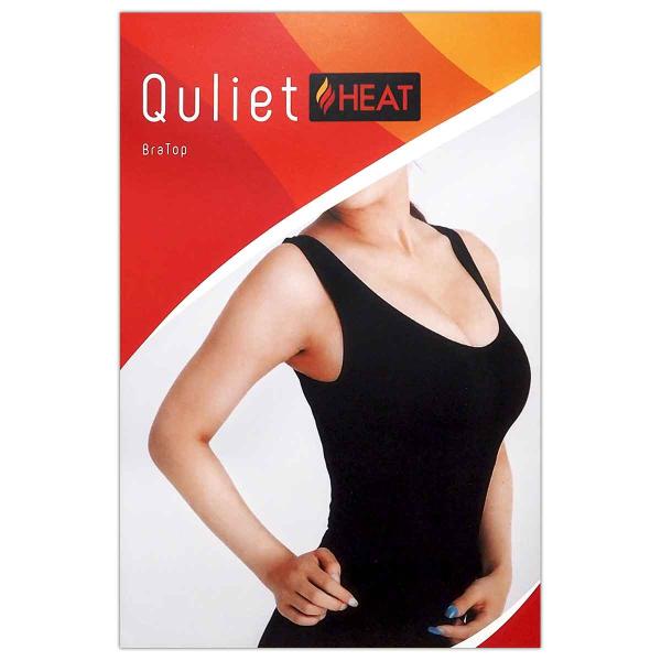 キュリエット Qurliet HEAT ブラトップ ブラック FLORe ヒート 着圧 インナー 下着 ボディライン 上半身 キャミソール 女性用 QLTヒートブラBKF03-01 QTHBBK-01P