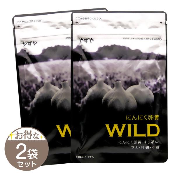 2袋セット やずや にんにく卵黄WILD 62球 サプリメント マカ 亜鉛 滋養 スタミナ ミネラル にんにく卵黄WILD袋S02-02 YZNRNB-02P