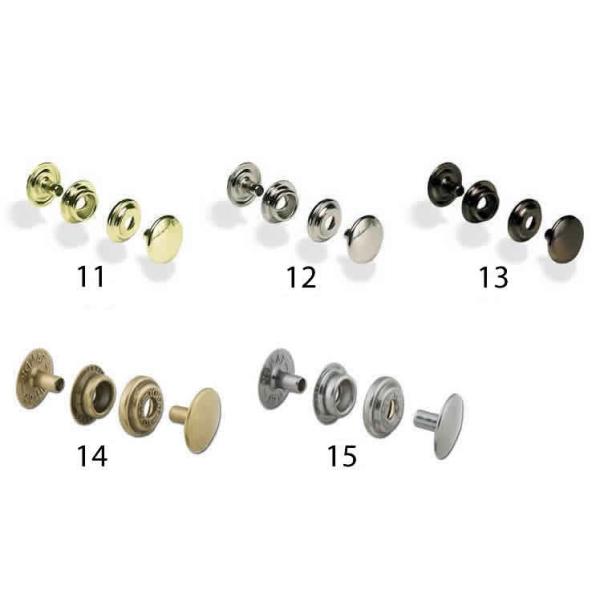 ★1919年創業のレザークラフト材料専門店の老舗tandy LEATHER製の商品になります。★こちらは、頭直径約1.4cm、足の長さ8mmのLine 24ホックとなり、厚さ3.2〜4.0mmの革にご使用頂けます。★打ち具（セッター）は、8...