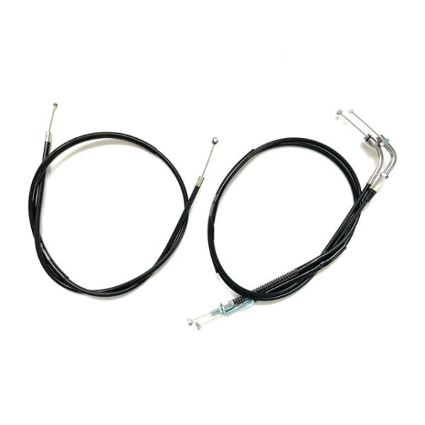 ■ブラックワイヤーセット【1set】日本製■ホンダ　CB400F　初期型 【1974y〜1977y　通称ヨンフォア】■セット内容はブラックのアクセルワイヤー　2本（引き戻し）クラッチワイヤー　1本　　合計3本のセットです■ワイヤーの長さはC...