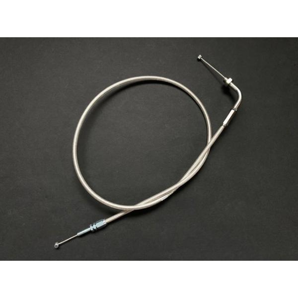 ■メッシュアクセルワイヤー【1本】日本製■カワサキ　Z250FT　A3〜A5用■アクセルワイヤーは純正長より『約20cmロング』になります■アウター長　約110cm（多少の誤差はあります）※クラッチワイヤーも必要な方はお得なセット商品の方を...