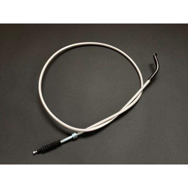■メッシュクラッチワイヤー【1本】日本製■カワサキ　GPZ400/F/F2【型式 ZX400A】■ワイヤーの長さは純正長と『同じ長さ』になります■アウター長　約116cm　（多少の誤差はあります）◆　ステンレス製インナーワイヤーの特徴　◆■...