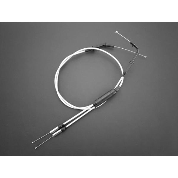 ■メッシュアクセルワイヤー【1本】日本製■ヤマハ　RZ250/RZ350【型式 4L3 4U0】初期型用■ワイヤーの長さは純正長と『同じ長さから約30cmロング』 まで選べます■ノーマル長のデータです　参考にしてくださいねアウター長　アクセ...