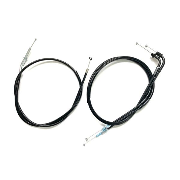 ■ブラックワイヤーセット【1set】日本製■ホンダ  CB400SF VTEC【型式 NC39　1999y〜2007y】■セット内容はブラックのアクセルワイヤー　2本クラッチワイヤー　1本　　合計3本のセットです■ワイヤーの長さは純正長と『...