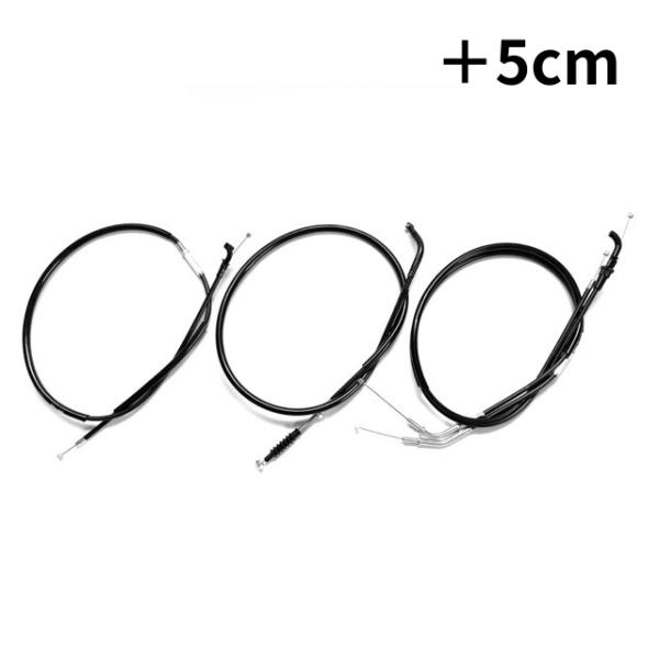 ■ブラックワイヤーセット【1set】日本製■カワサキゼファー400〜χ【全年式共通】■セット内容はブラックのアクセルワイヤー　2本クラッチワイヤー　1本チョークワイヤー　1本　　合計4本のセットです■ワイヤーの長さは純正長より『約5cmロン...