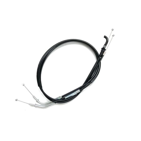 ■ブラックアクセルワイヤー【1set】日本製■カワサキ　ZRX400/2【全年式共通】■ワイヤーの長さは純正長と『同じ長さから30cmロング』まで選べます　必要なものにチェックしてカートに入れてください■ノーマル長のデータです　参考にして下...