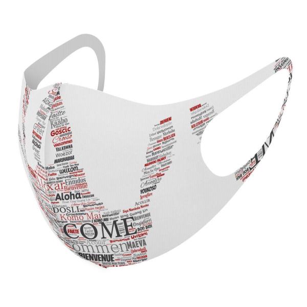 ■商品特徴・洗って繰り返し使える デザインマスク 2枚セット・素材：ポリエステル　サラサラとした肌触りで通気性がよく、呼吸も苦しくなりにくい・サイズS：高さ11.8cm×幅15.5cm（2つ折りの状態）・サイズM：高さ12.7cm×幅187...