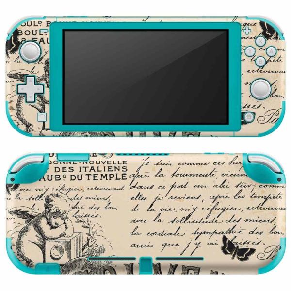 ・Nintendo Switch Lite専用 デザインスキンシール・裏表各1枚（液晶側は複数パーツに分かれています）