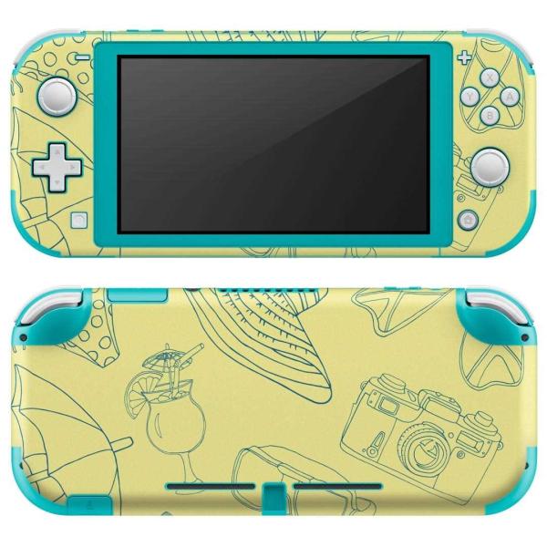 ・Nintendo Switch Lite専用 デザインスキンシール・裏表各1枚（液晶側は複数パーツに分かれています）