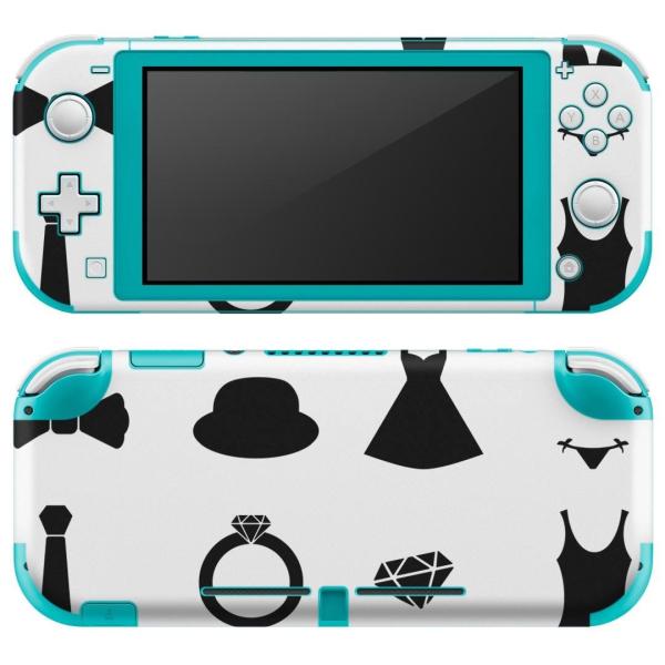 ・Nintendo Switch Lite専用 デザインスキンシール・裏表各1枚（液晶側は複数パーツに分かれています）