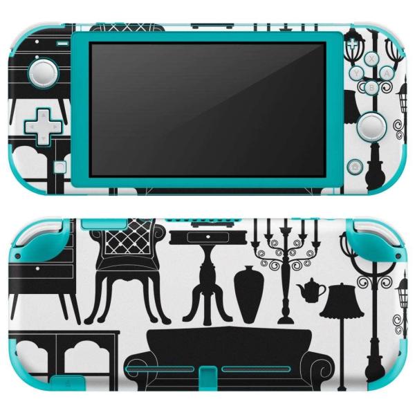 ・Nintendo Switch Lite専用 デザインスキンシール・裏表各1枚（液晶側は複数パーツに分かれています）