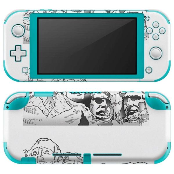 ・Nintendo Switch Lite専用 デザインスキンシール・裏表各1枚（液晶側は複数パーツに分かれています）