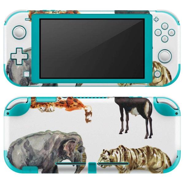 ・Nintendo Switch Lite専用 デザインスキンシール・裏表各1枚（液晶側は複数パーツに分かれています）